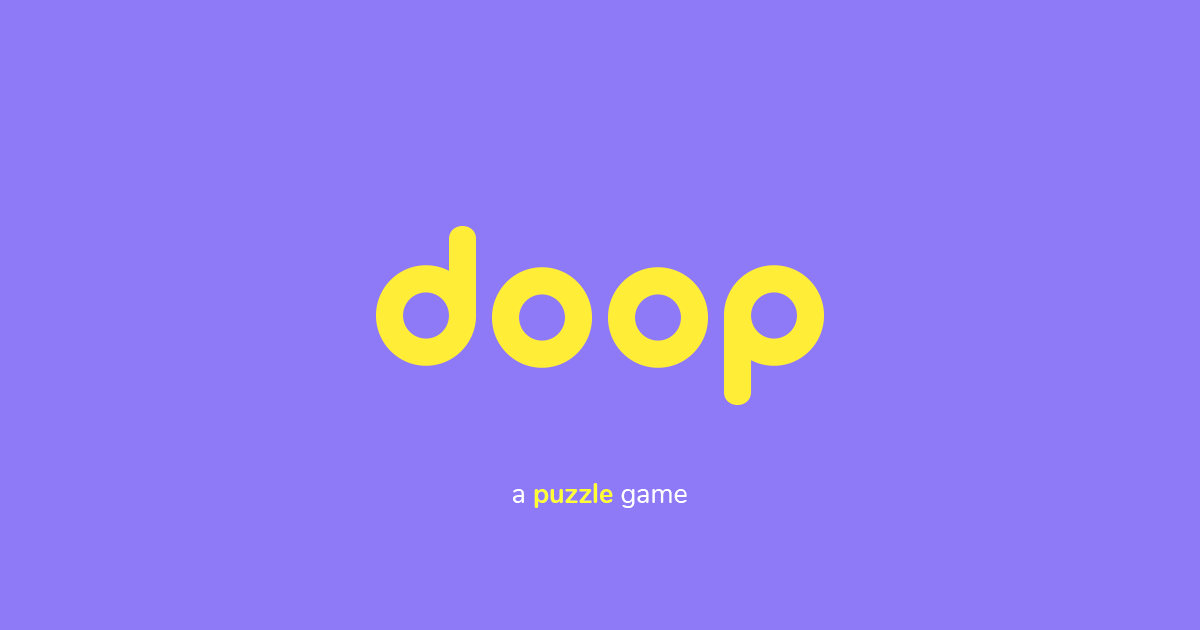 doop - a puzzle game. Stack and swivel to succeed.